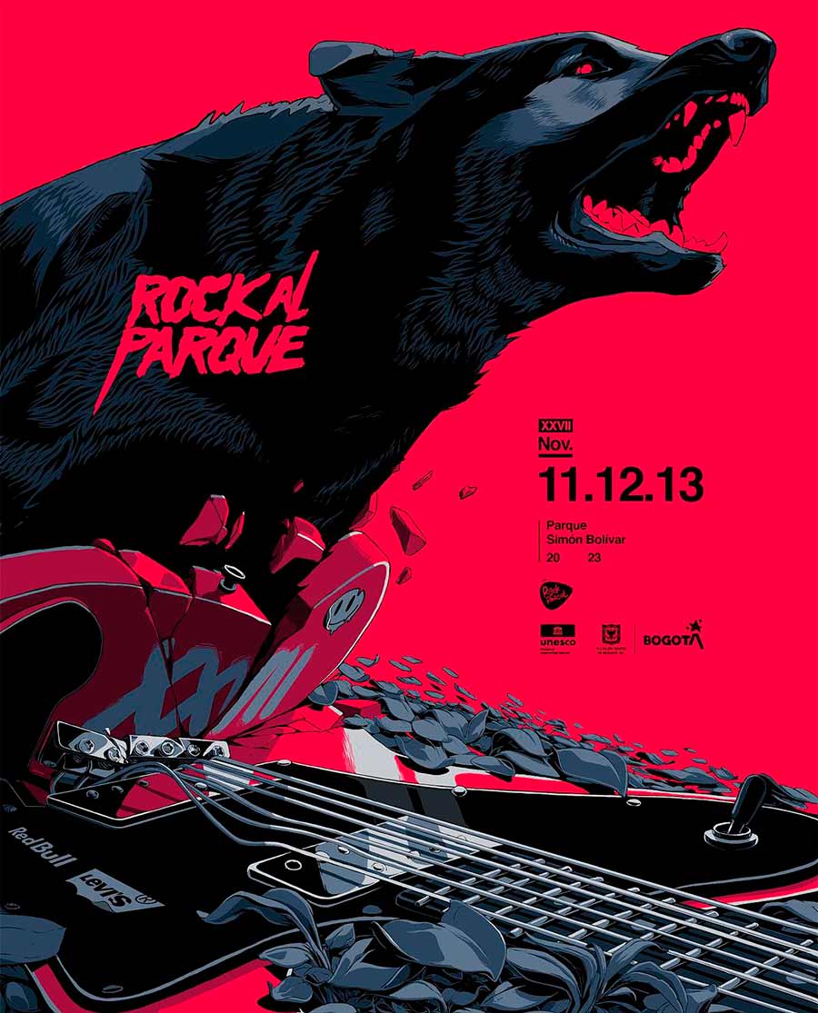 Así se hizo el afiche de Rock al Parque 2023