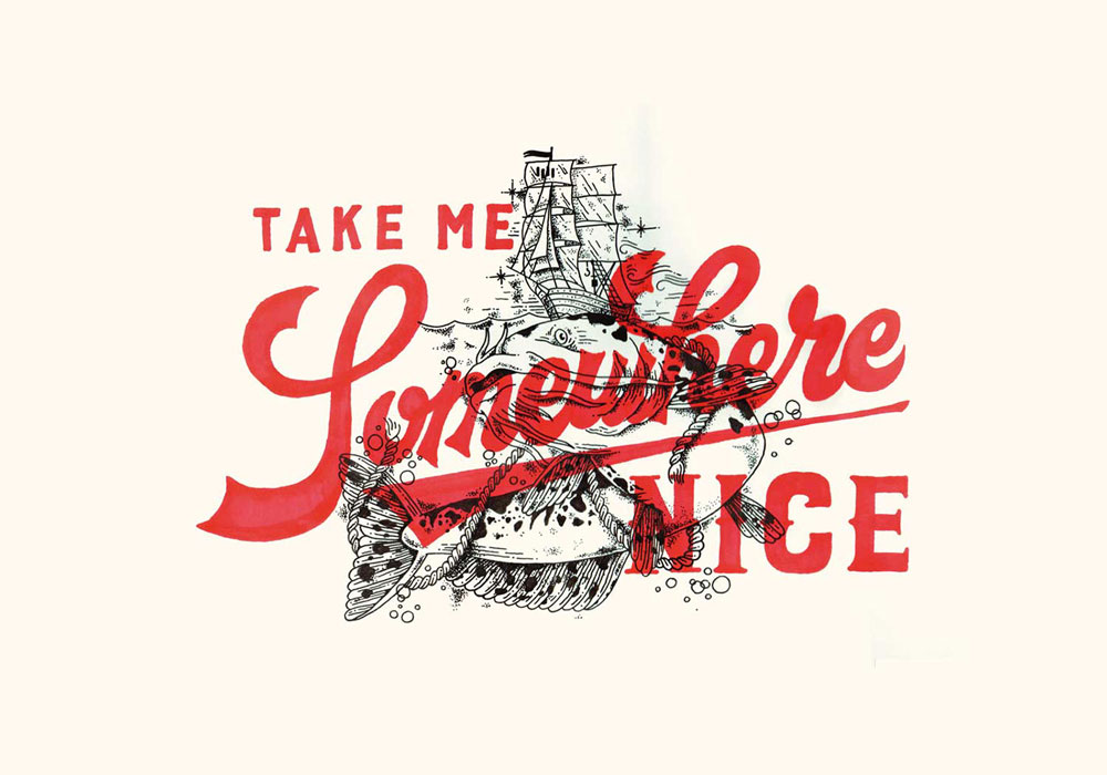 Lettering made in Colombia