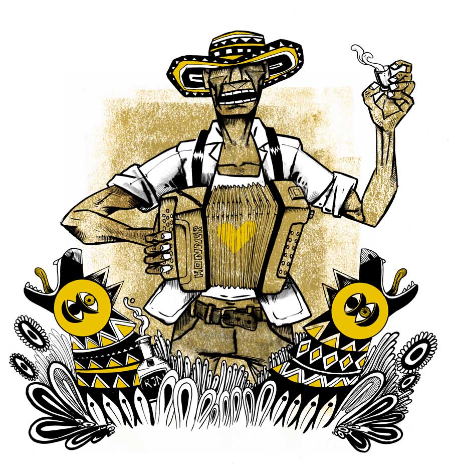 Escenas ilustradas de Cien años de soledad