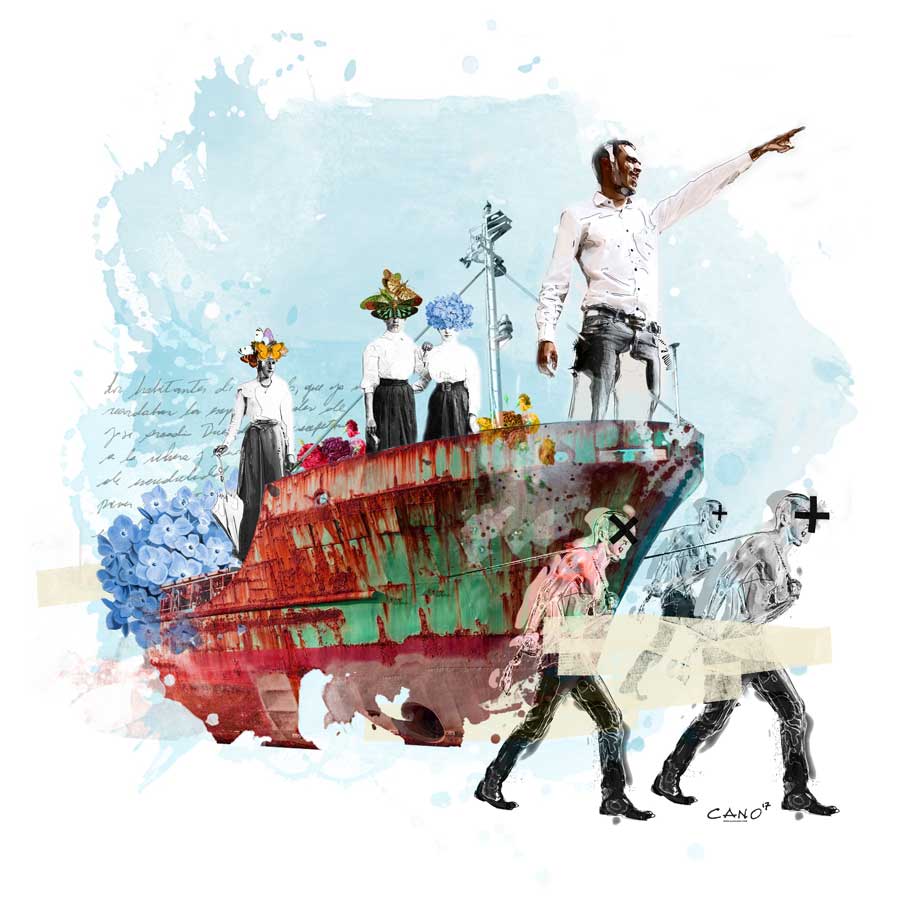 Escenas ilustradas de Cien años de soledad